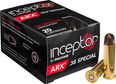 Polycase Inceptor ARX 38 Special Ammunition 77 Grain ARX 20 rounds