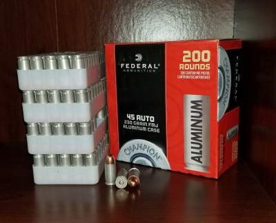 Federal Champion 45 Auto Aluminum CAL45230200 230 Grain Full Metal ...