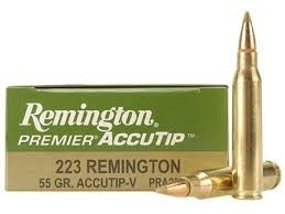 Remington 223 Premium PRA223RC 55gr Accutip-V 20 per box