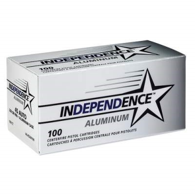 Independence 45 Auto Aluminum IAL45230100 230 gr FMJ 100 per box