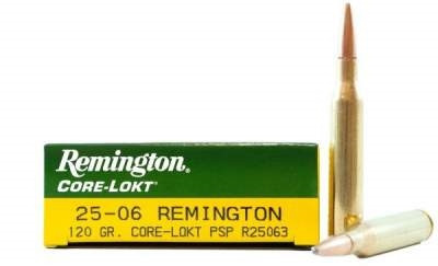 Remington 25-06 Ammunition Core-Lokt R25063 120 Grain Pointed Soft ...