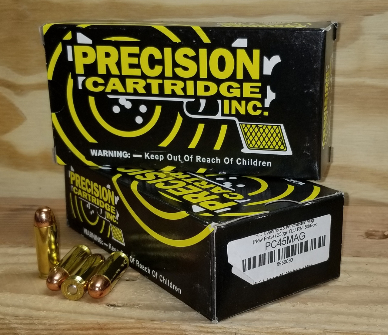 P.C.I. 45 Win Mag Ammunition PC45MAG 230 Grain Full Metal Jacket 50 Rounds
