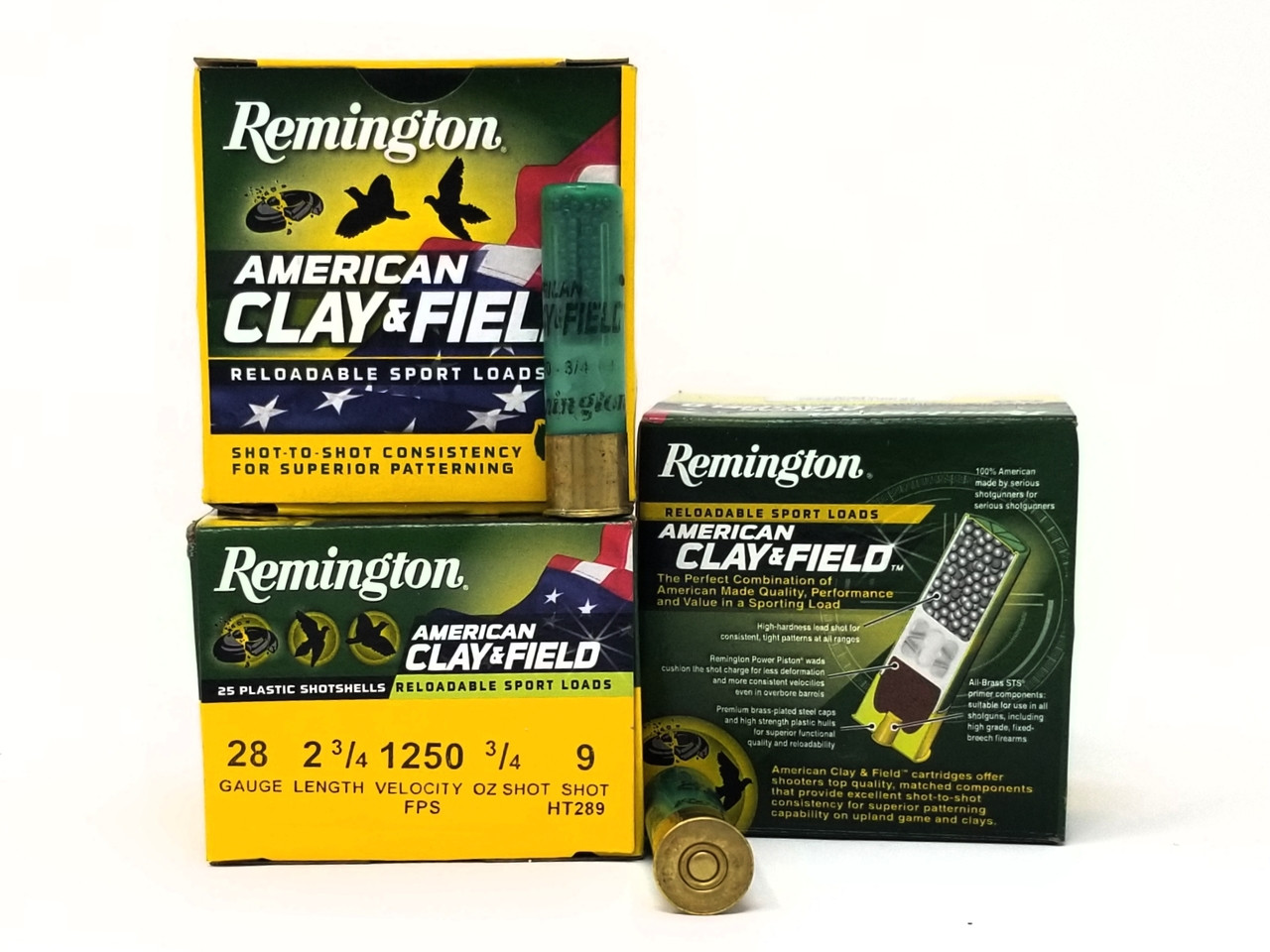 Remington 28 Gauge Ammunition American Clay & Field HT289 2-3/4" 9 Shot ...