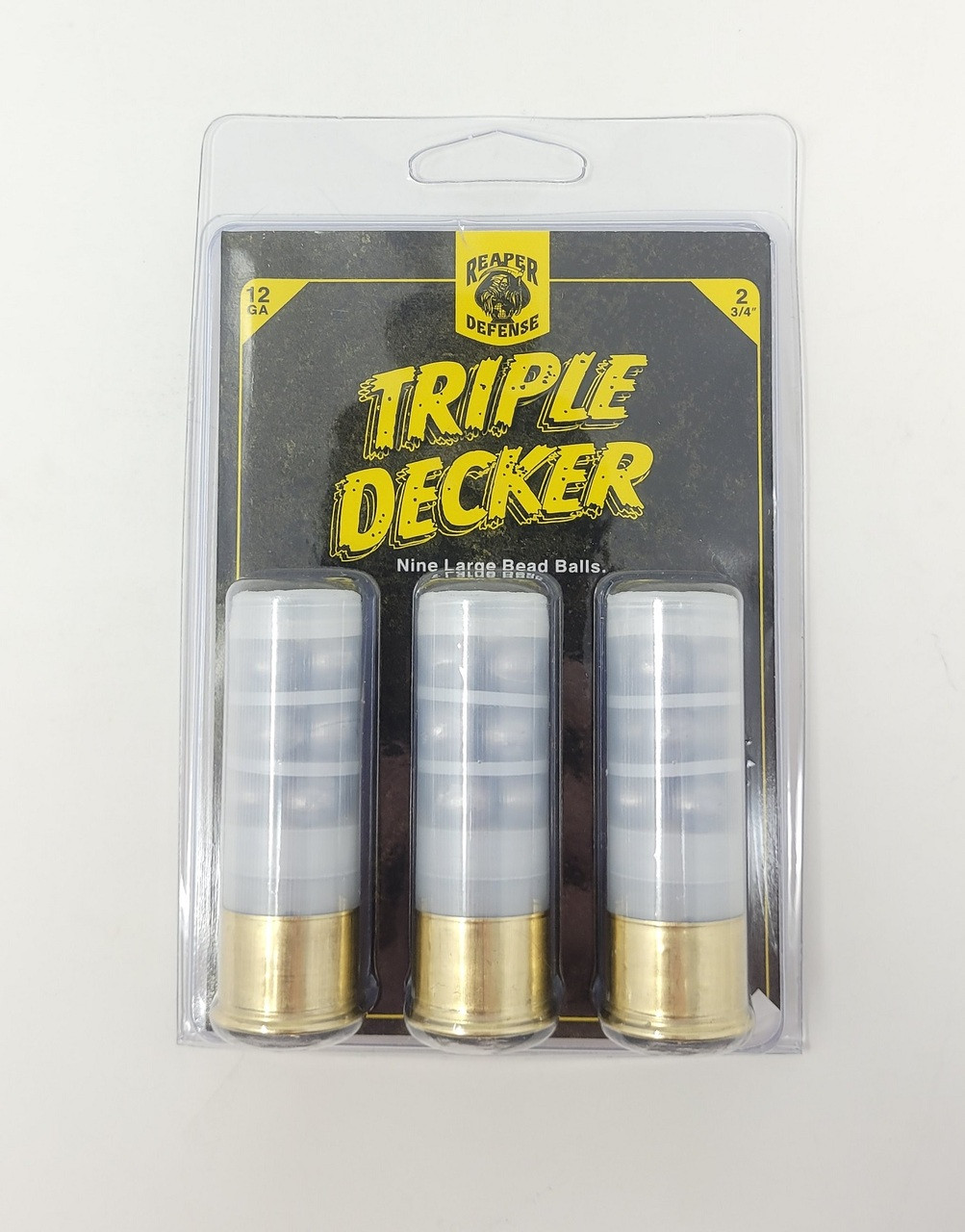 Reaper Defense Triple Decker 12 Gauge Ammunition RDG1256 2-3/4" With 9 ...