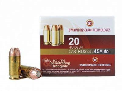 DRT 45 Auto Ammunition Terminal Shock 150 Grain Jacketed Hollow Point ...