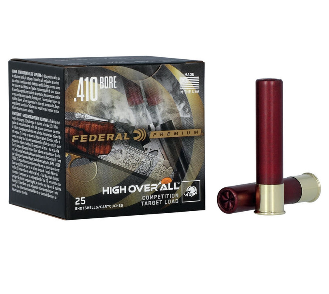 Federal Premium 410 Bore Ammunition High Overall HOA4109 2-1/2" #9 Shot ...