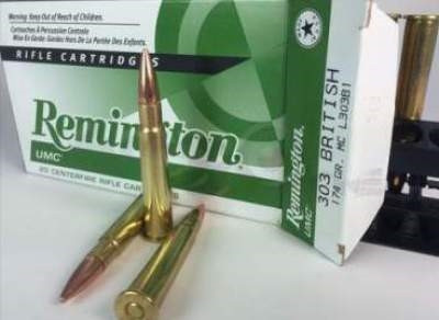 Remington 303 British Ammunition L303B1 174 Grain Full Metal Jacket 20 ...