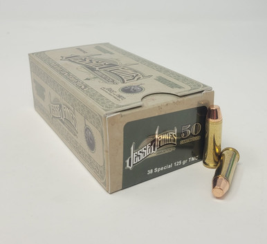 Jesse James 38 Special Ammunition JJ38125TMC50 125 Grain Total Metal ...