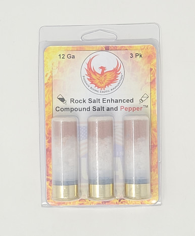 Phoenix Rising 12 Gauge Ammunition PR12SP 2-3/4" Rock Salt Enhanced ...