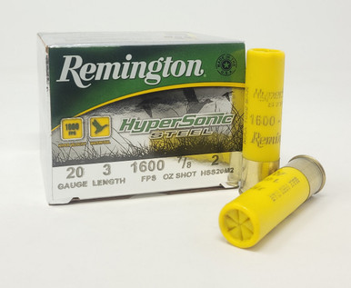 Remington 20 Gauge Ammunition Hypersonic Steel HSS20M2 3" #2 Shot 7/8oz ...