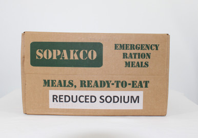 Sopakco Self Heating Reduced Sodium MRE 16 Meals Per Case 48 Cases Per ...