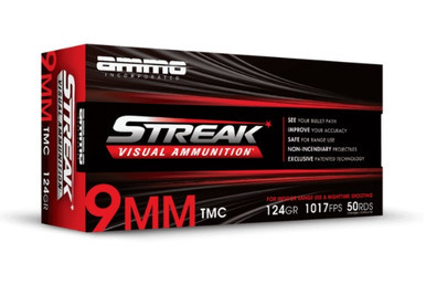 Ammo Inc 9mm Ammunition Red Streak Visual AI9124TMCSTRKRED50 124 Grain ...