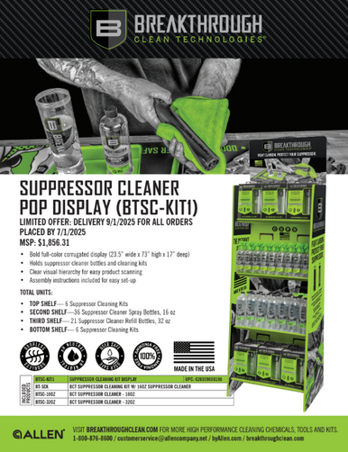 Suppressor Cleaning Kit Display