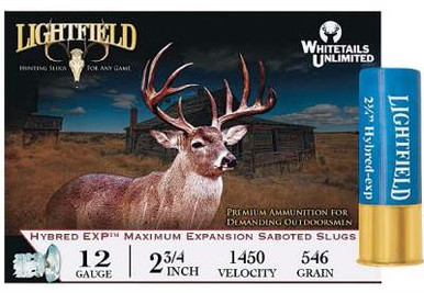Lightfield 12 Gauge Ammunition 2-3/4" Hybred Exp Maximum Expansion ...
