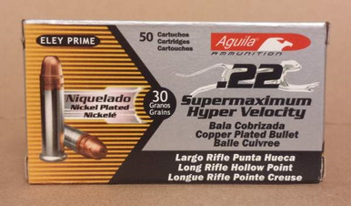 Aguila 22LR 1B222294 Supermaximum Hyper Velocity 30 gr CPHP 50 per box