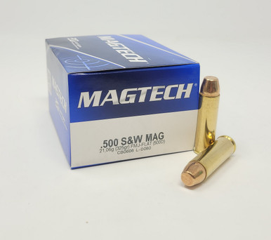 Magtech 500 S&W Magnum MT500D 325gr FMJ Flat 20 per box