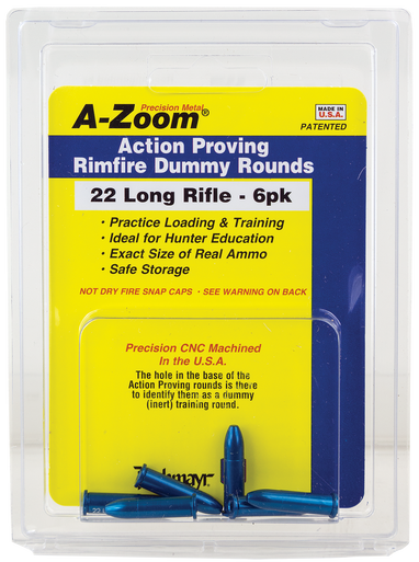 A-Zoom 22LR Dummy Rounds 12208 Pack of 6