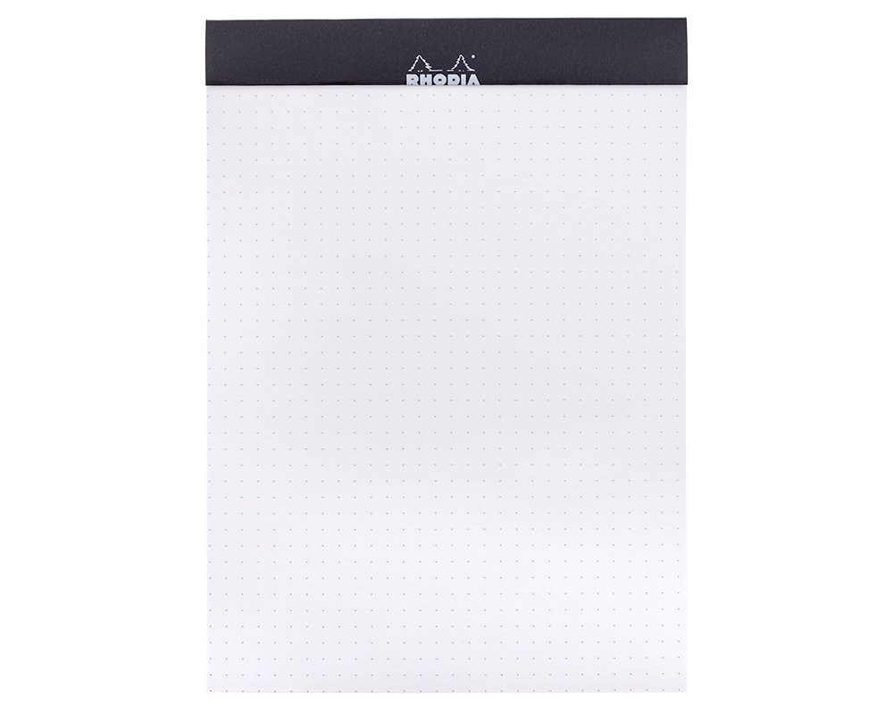 Rhodia No. 16 Staplebound Notepad - A5, Dot Grid - Black - Cardinal ...