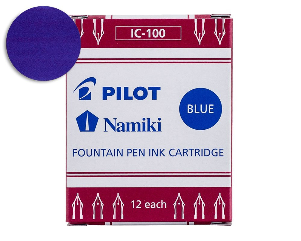 Pilot Namiki Blue Ink Cartridges (12 Pack) - Cardinal Pens & Paper