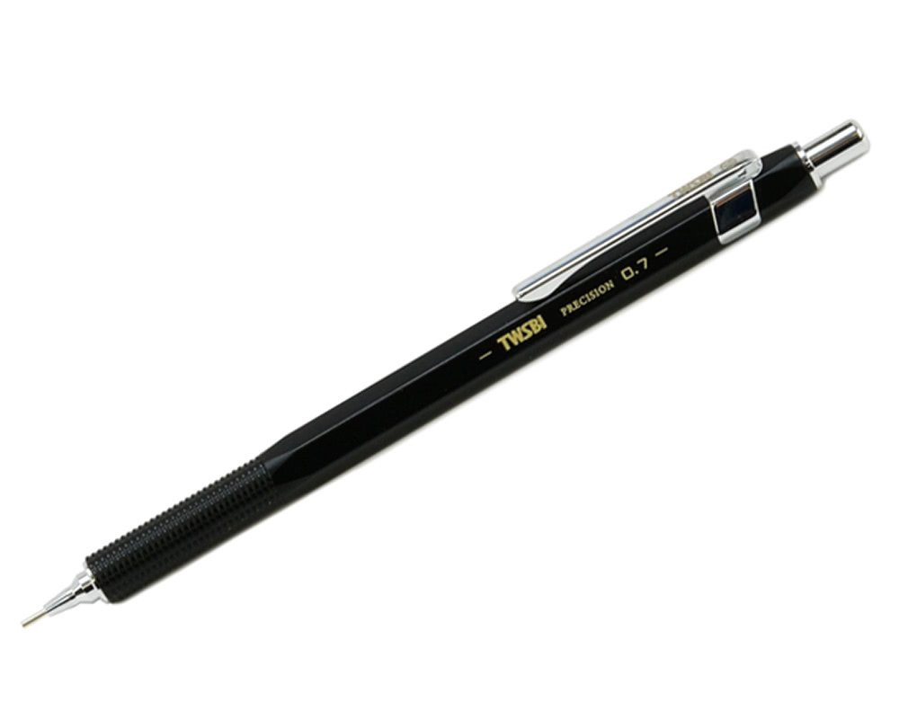 TWSBI Precision RT Pipe Pencil - 0.7mm, Black - Cardinal Pens & Paper