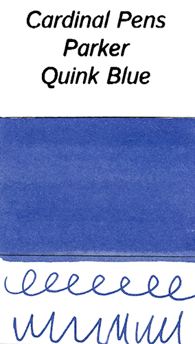 Parker Quink Washable Blue Ink Sample (4ml Vial) - Cardinal Pens & Paper