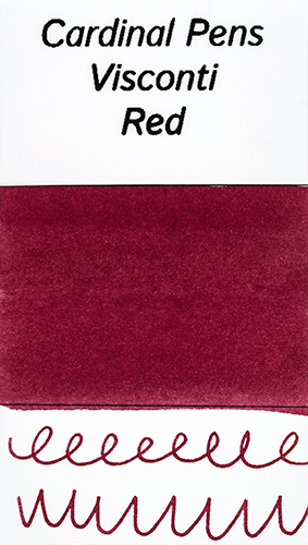 Visconti Red Ink Sample (4ml Vial) - Cardinal Pens & Paper