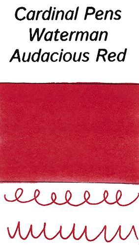 Waterman Audacious Red Ink Sample (4ml Vial) - Cardinal Pens & Paper