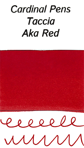 Taccia Aka Red Ink Sample (4ml Vial) - Cardinal Pens & Paper