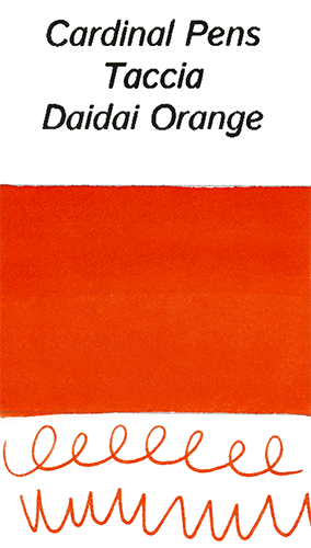 Taccia Daidai Orange Ink Sample (4ml Vial) - Cardinal Pens & Paper