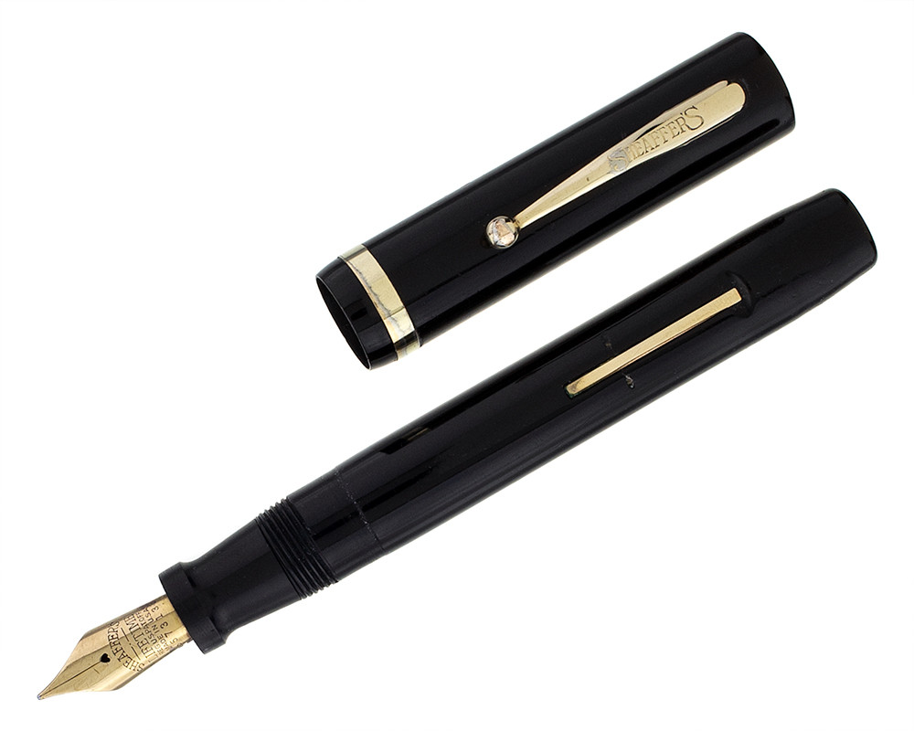 Sheaffer Oversized Flat Top Fountain Pen - Black, 14kt Medium Nib (2026 ...