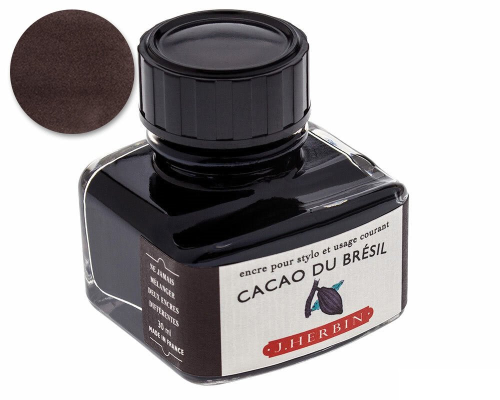 Jacques Herbin Cacao du Bresil Ink (30ml Bottle) - Cardinal Pens & Paper