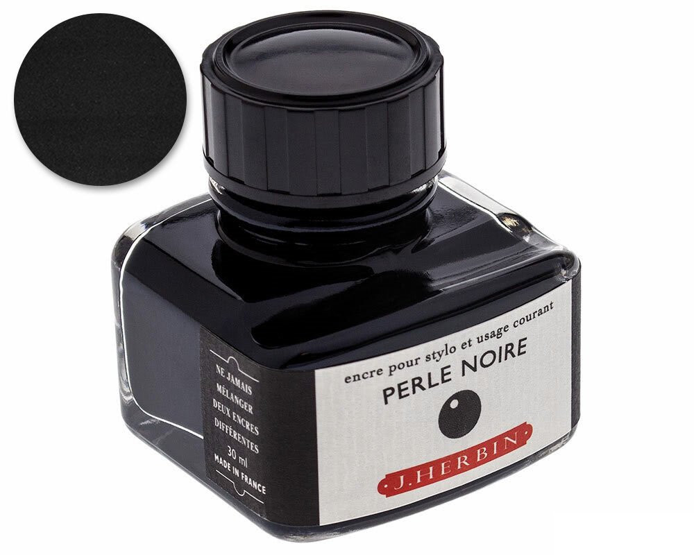 Jacques Herbin Perle Noire Ink (30ml Bottle) - Cardinal Pens & Paper