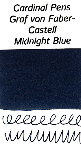 Graf von Faber-Castell Midnight Blue Ink Sample (4ml Vial) - Cardinal ...