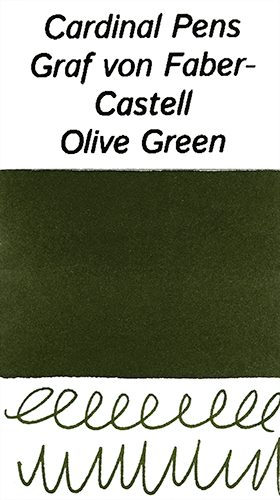 Graf von Faber-Castell Olive Green Ink Sample (4ml Vial) - Cardinal ...