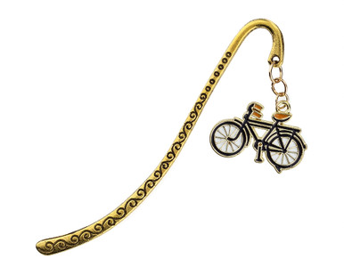 Cardinal Pens Bookmark - Gold, Bike - Cardinal Pens & Paper