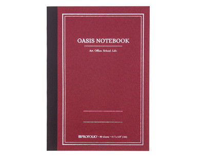 ProFolio Oasis Notebook - A6, Red - Cardinal Pens & Paper