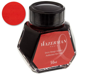 Waterman Audacious Red Ink (50ml Bottle) - Cardinal Pens & Paper