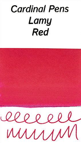 Lamy Red Ink Sample (4ml Vial) - Cardinal Pens & Paper