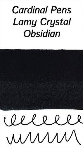 Lamy Crystal Obsidian Ink Sample (4ml Vial) - Cardinal Pens & Paper