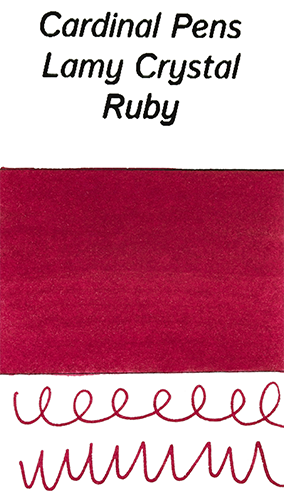 Lamy Crystal Ruby Ink Sample (4ml Vial) - Cardinal Pens & Paper