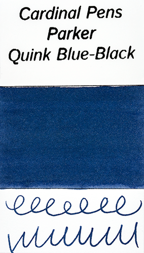 Parker Quink Permanent Blue-Black Ink Sample (4ml Vial) - Cardinal Pens ...