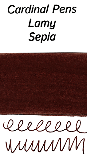 Lamy Sepia Ink Sample (4ml Vial) - Cardinal Pens & Paper