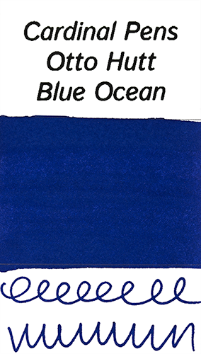 Otto Hutt Blue Ocean Scented Ink Sample (4ml Vial) - Cardinal Pens & Paper