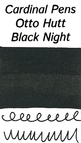 Otto Hutt Black Night Scented Ink Sample (4ml Vial) - Cardinal Pens & Paper