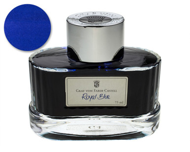 Graf von Faber-Castell Royal Blue Ink (75ml Bottle) - Cardinal Pens & Paper