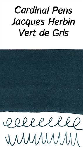 Jacques Herbin Vert de Gris Ink Sample (4ml Vial) - Cardinal Pens & Paper