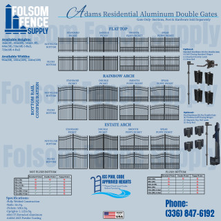 Spear Point Top Aluminum Double Gates for Elegant Entryways