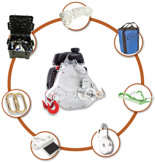 Portable Winch PCW5000 Vehicle Kit - Northern Woodsmen
