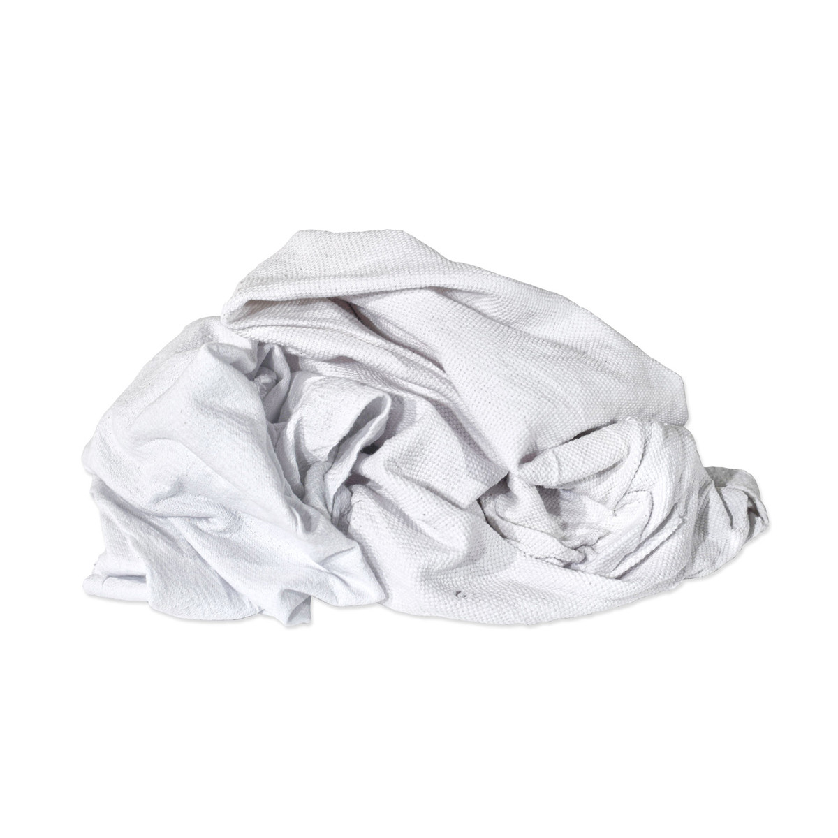Wholesale French Terry Rags Bulk New White 50 Lb. Box