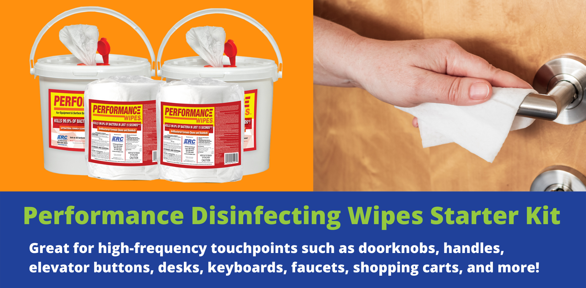 Try Our Performance Disinfecting Wipes Starter Kit - ERC Wiping Products